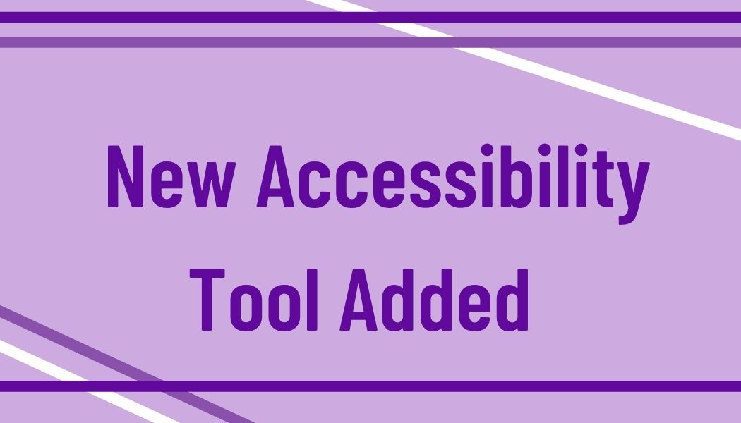 New Accessibility Tool - Essex Carers Network